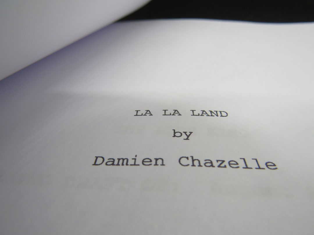 La La Land Script - Movie Script Replica - Etsy