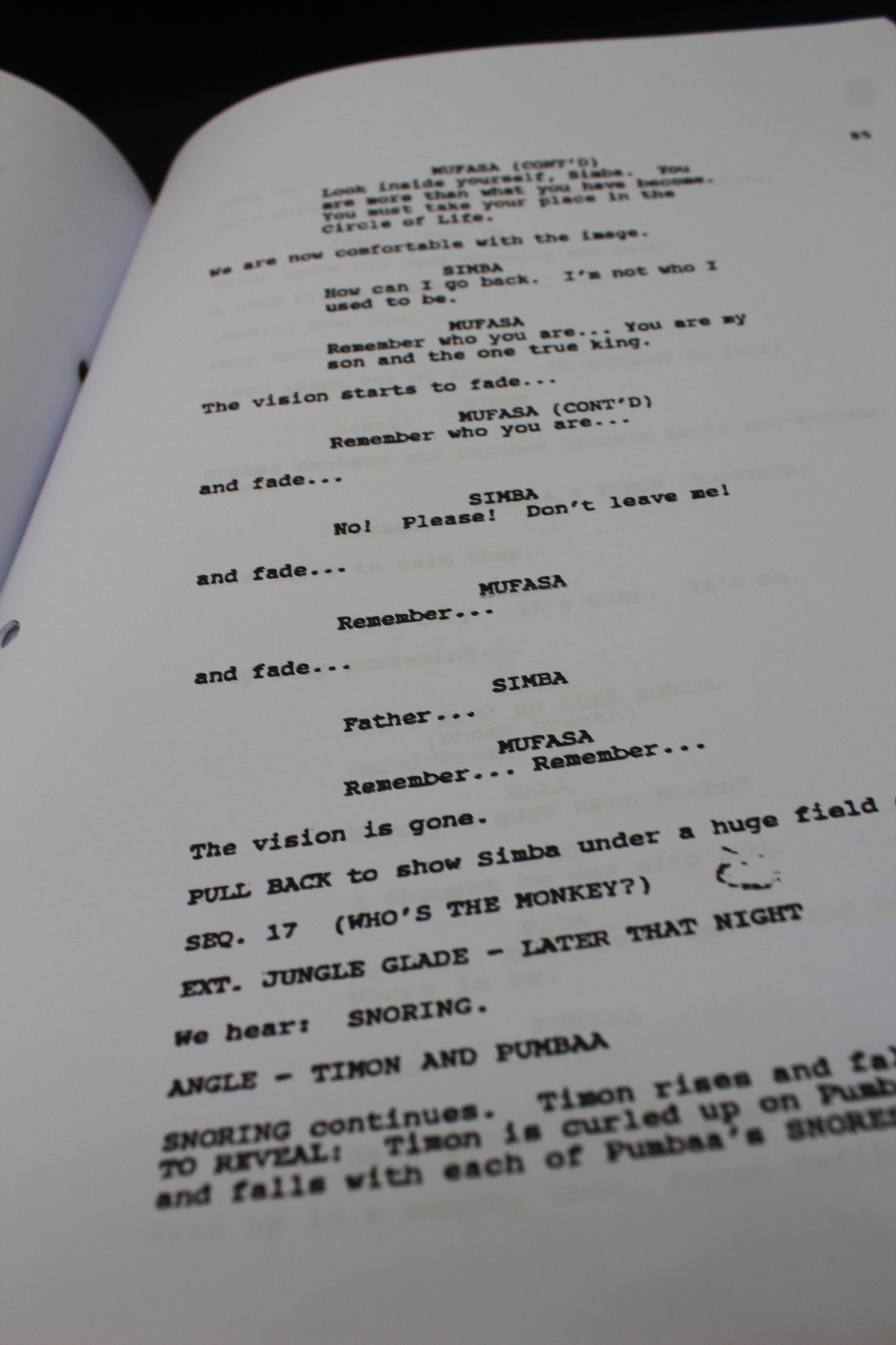 The Lion King Script Movie Script Replica | Etsy