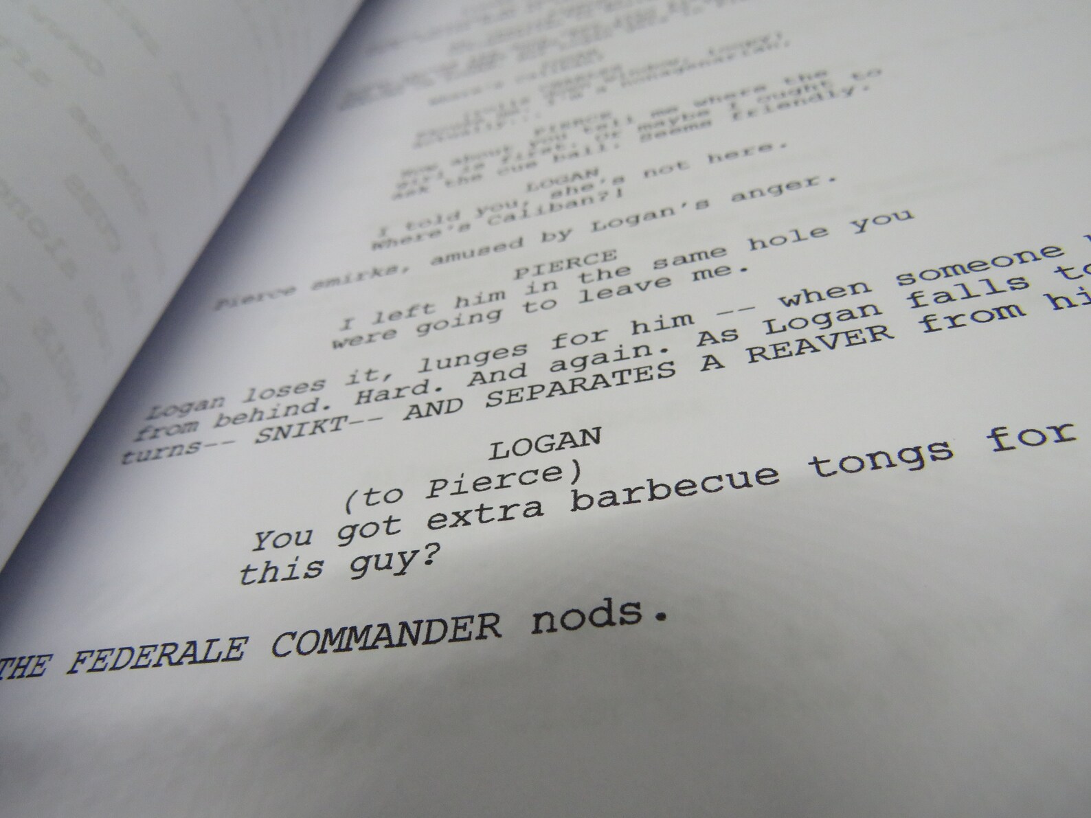 Logan Script Movie Script Replica - Etsy