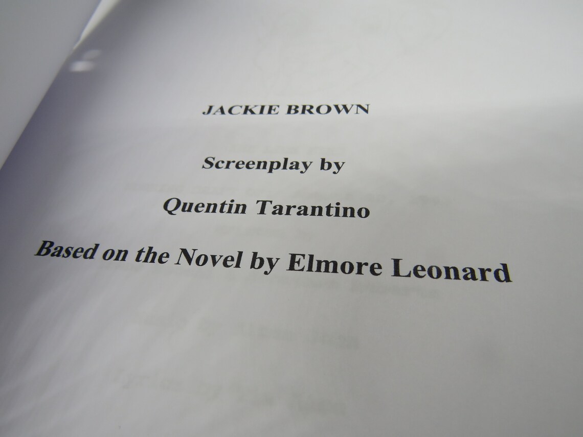 Jackie Brown Script Movie Script Replica - Etsy