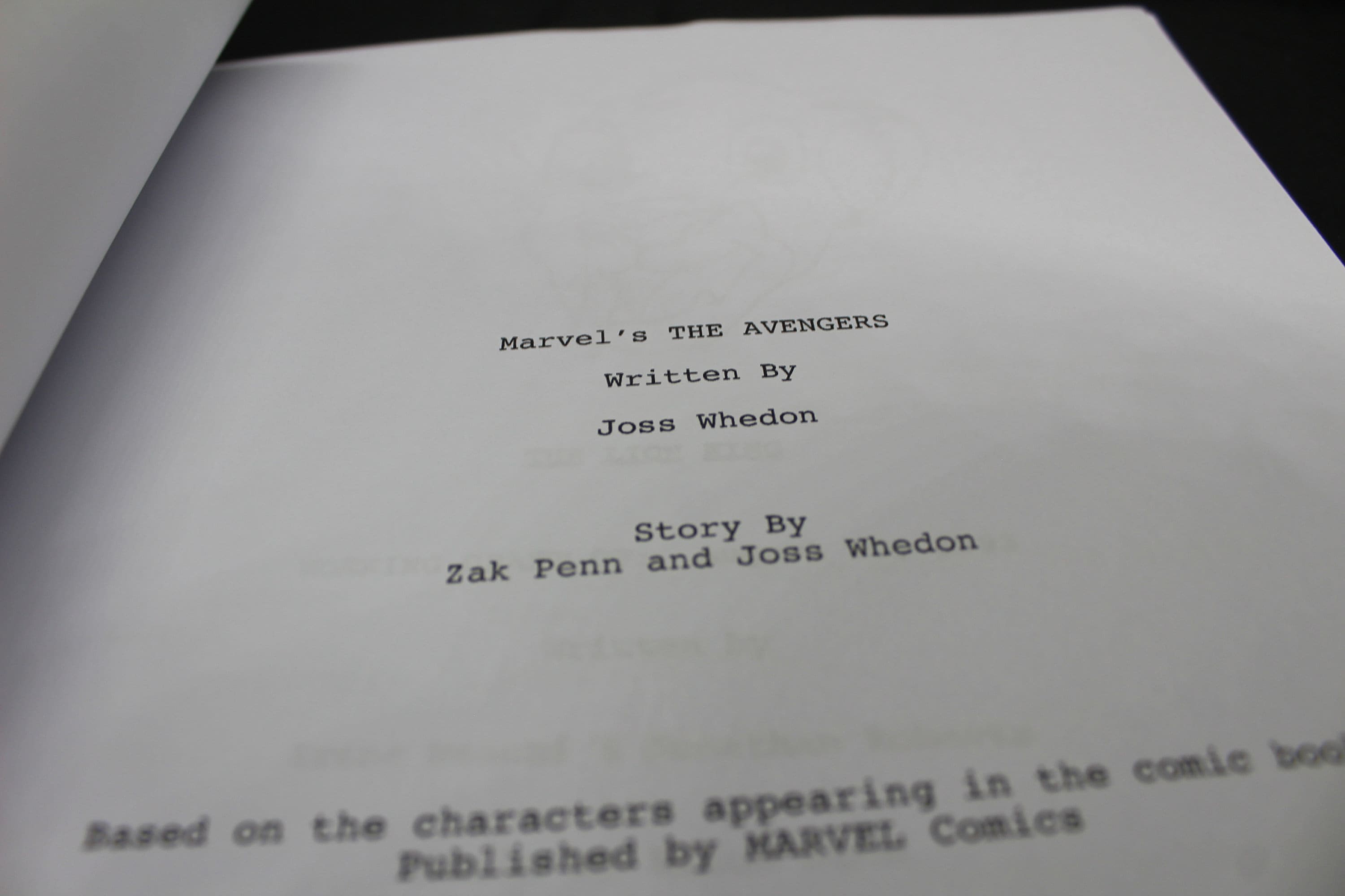 The Avengers Script Movie Script Replica | Etsy
