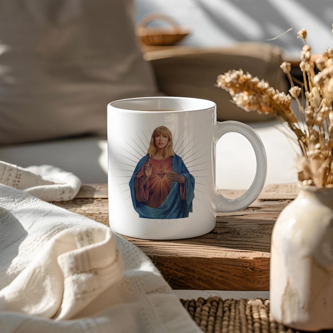 Saint Taylor Swiftie Coffee Mug Tea Cup Design on Both Sides TTPD Lover ...
