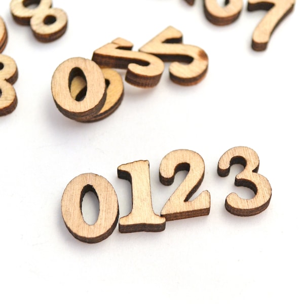 Wooden Numbers - Etsy