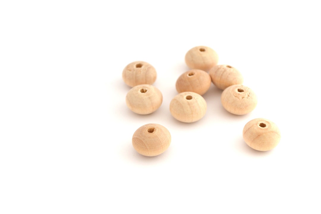 10 Large Raw Wooden Abacus Beads 20mm - Etsy