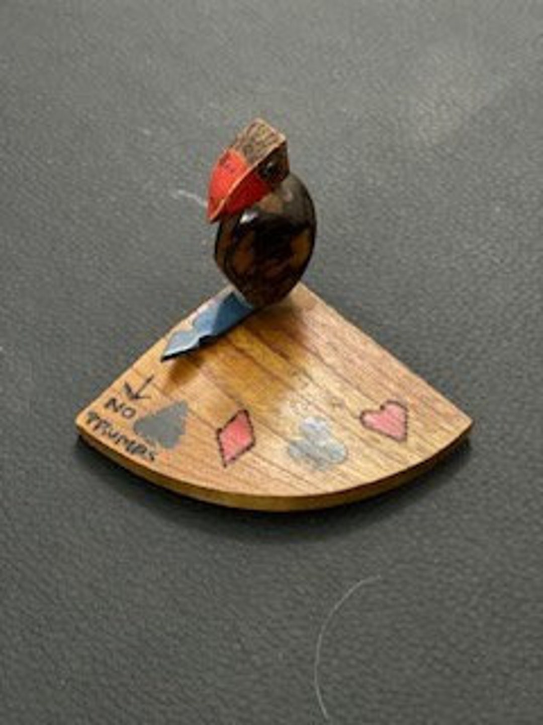 Vintage Trump Whist Marker. Old Crow Wooden Bridge Marker, Great Card ...