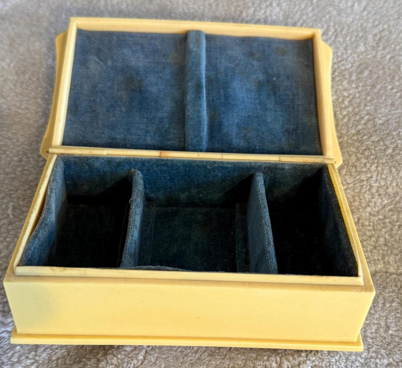 Hold for Karen. Vintage Pyralin Celluloid Jewelry Box. 1920s Dubarry ...