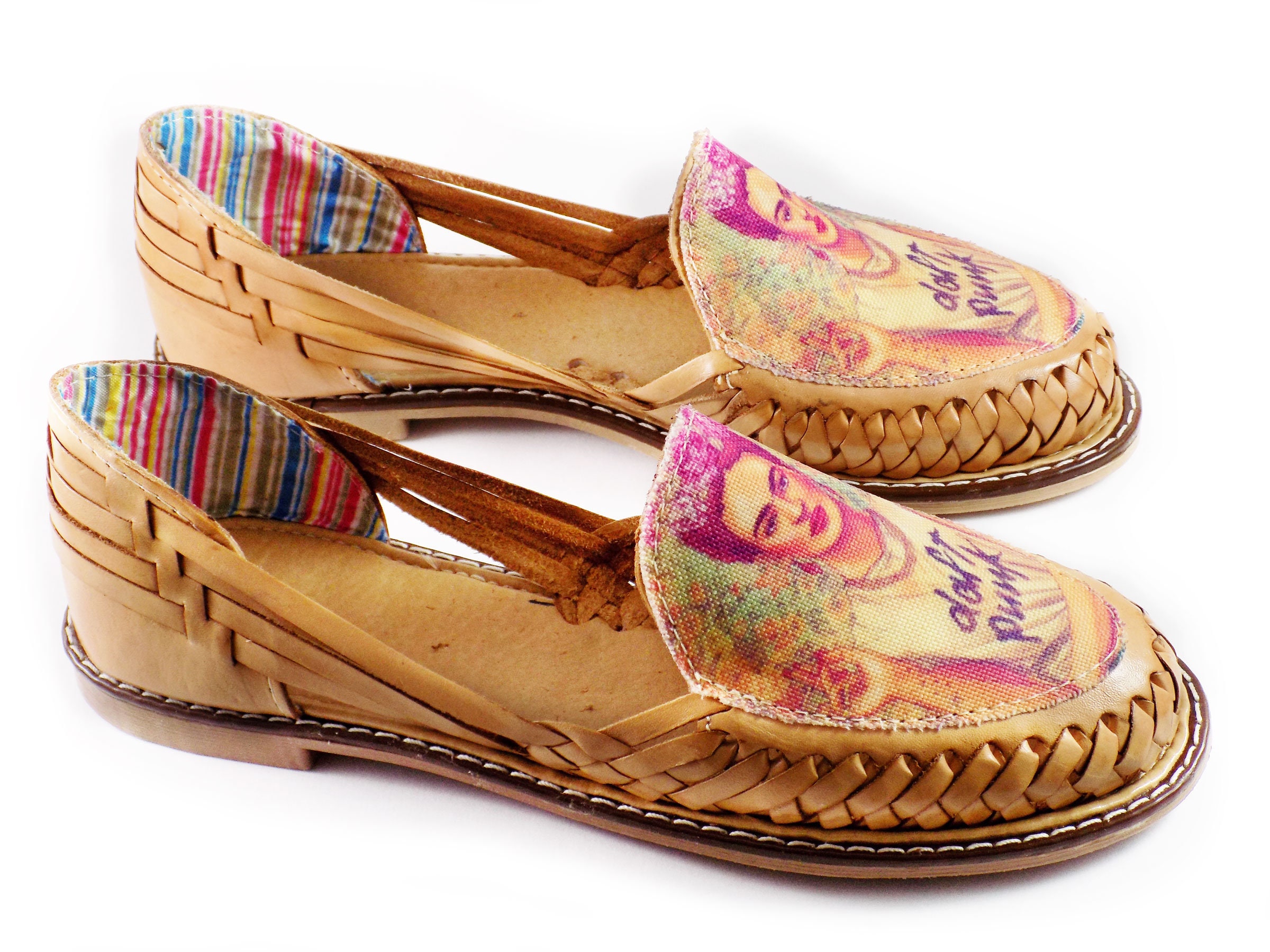 Huarache Sandals Frida Tan | Etsy