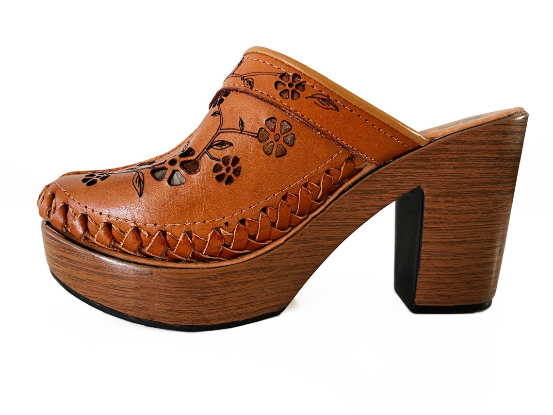 Huarache Sandal Woman Embroidered Clogs Mexican Huaraches - Etsy