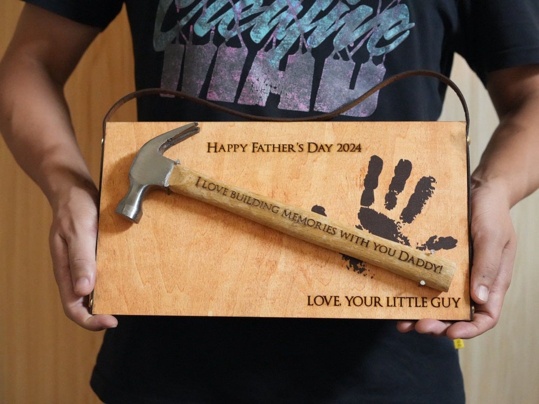Custom Father Hammer Gift Set, I Love Building Memories With You Dad ...
