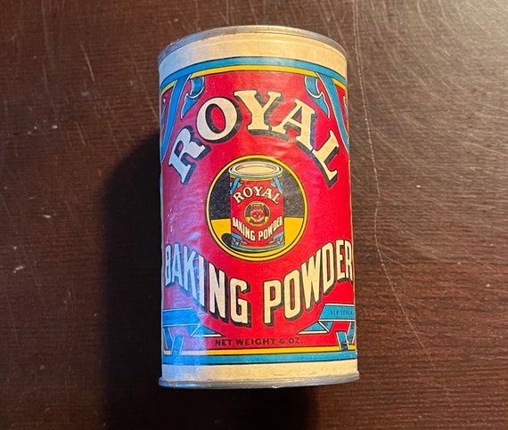 Vintage Royal Baking Powder Absolutely Pure 6 Ounces Tin | Etsy