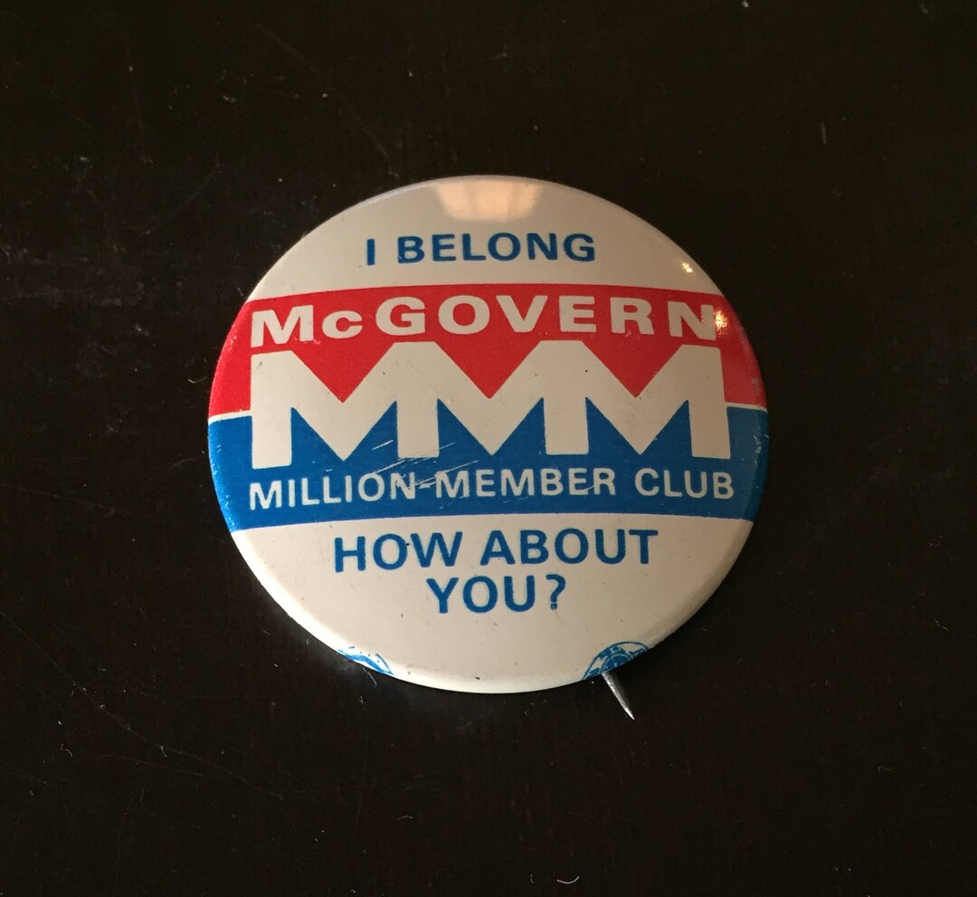 Political Pin i Belong Mcgovern MMM Million Member Club - Etsy Singapore