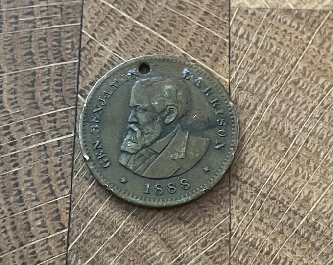 Benjamin Harrison Campaign Medal Token From 1888 - Etsy