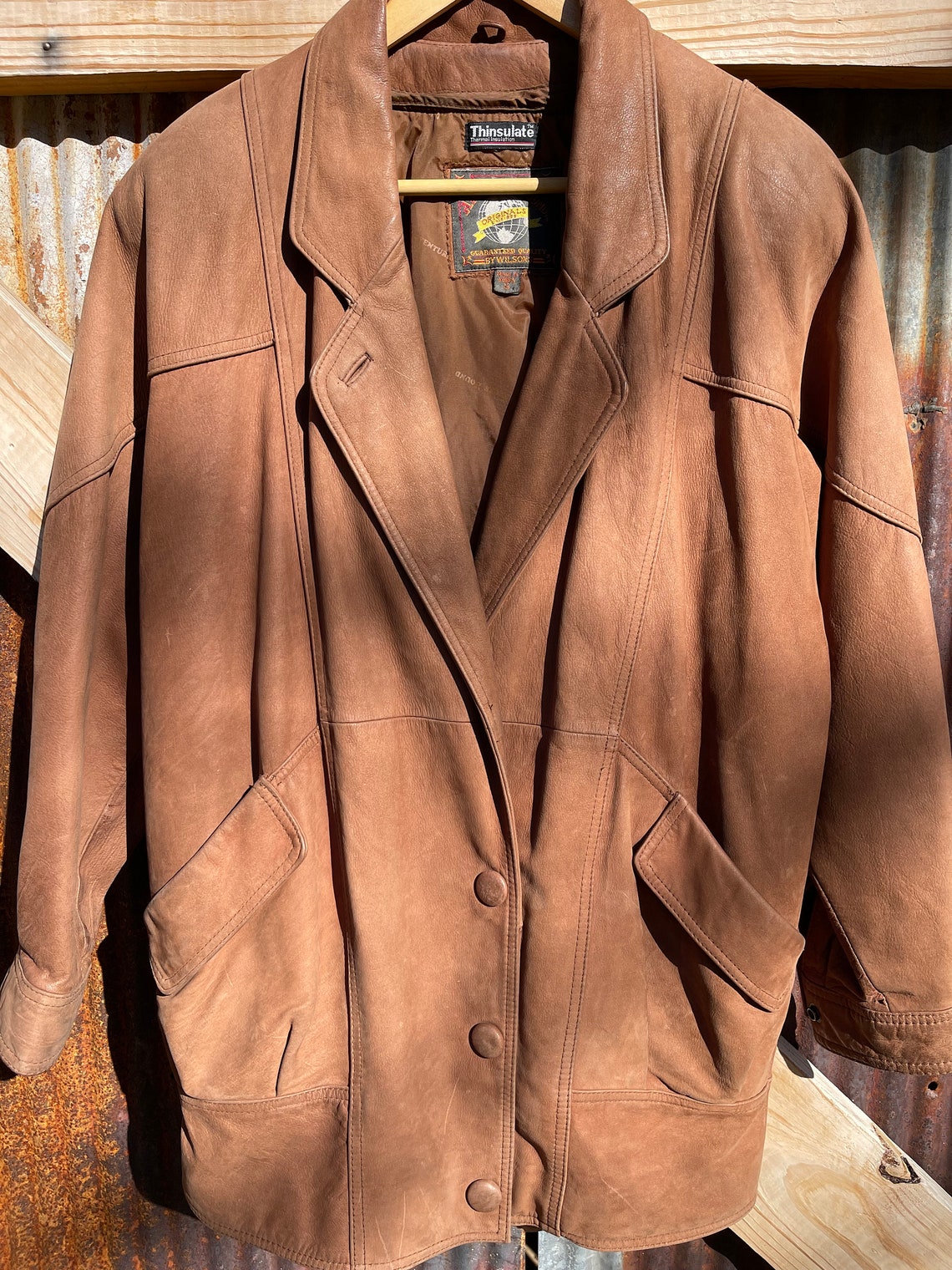 Wilson's Adventure Bound Leather Jacket - Etsy