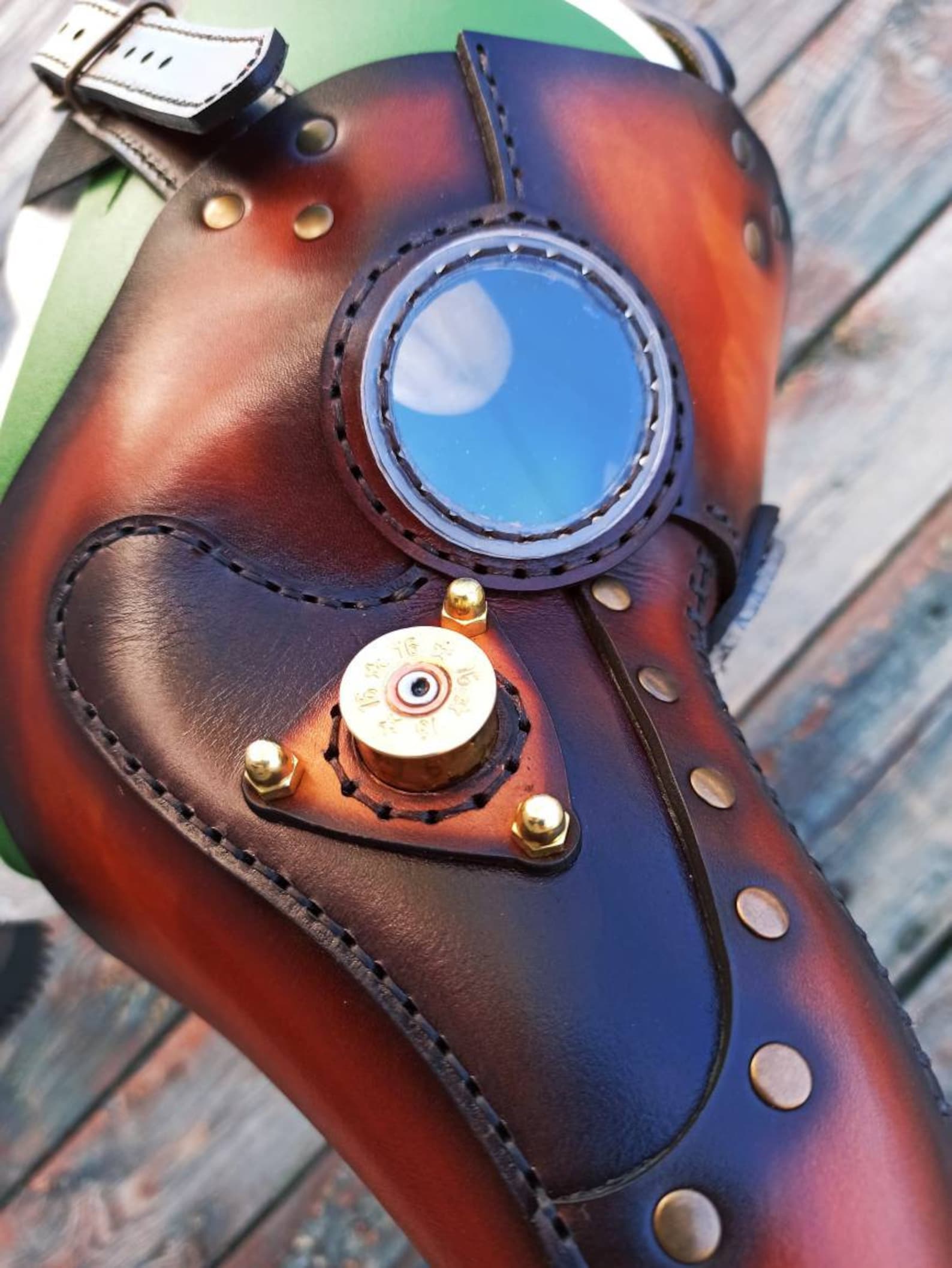 Full Face Leather Mask Biker Mask Dieselpunk Maskdoctor | Etsy