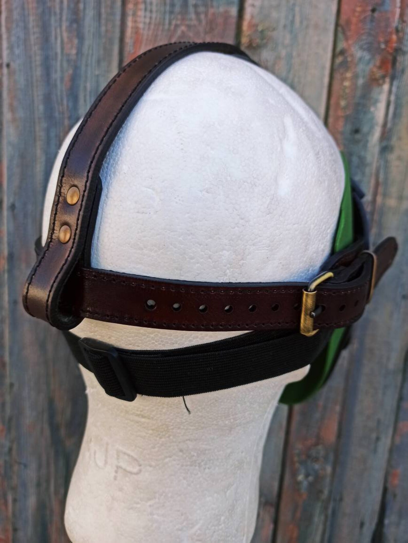 Full Face Leather Mask Biker Mask Dieselpunk Maskdoctor | Etsy