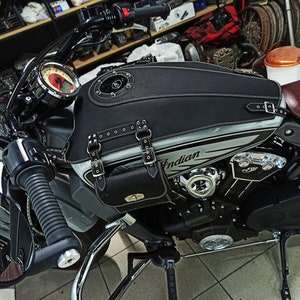 Indian Scout Fuel Tank Bags, Indian Scout Fuel Tank Cover, Leather Fuel ...
