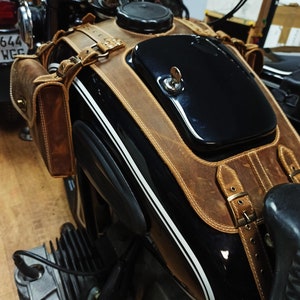 K750 Fuel Tank Leather Cover Bags, M 72 Fuel Tank Gas Bags Genuine ...