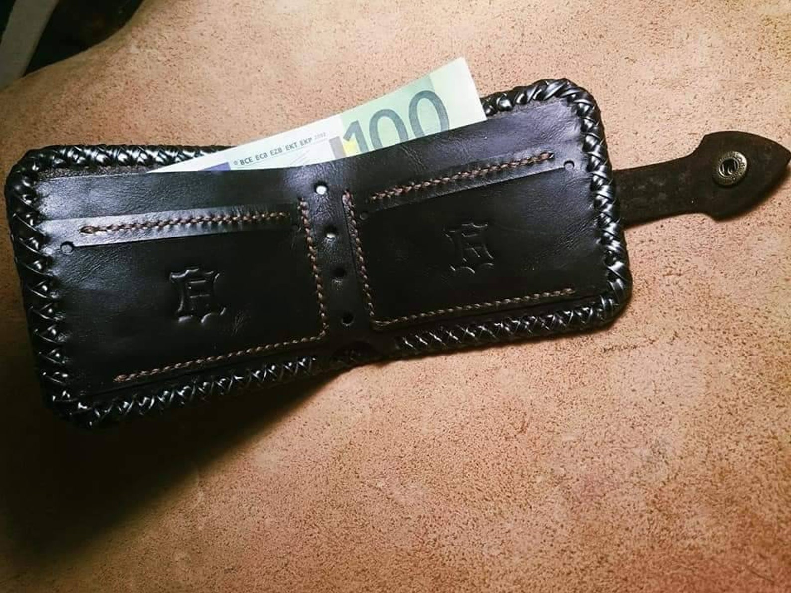 Leather Handcrafted Wallets for Men Personalized With the | Etsy