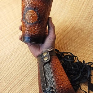 Archery Arm Bracers, Arm Leather Protectors, Arm Bracers, Medieval ...