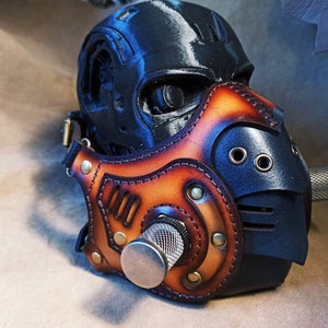 Half Face Motorcycle Leather Mask Biker Mask Leather Mask - Etsy