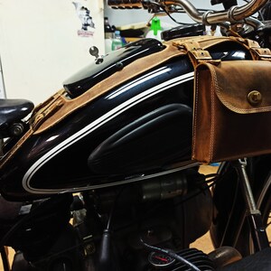 K750 Fuel Tank Leather Cover Bags, M 72 Fuel Tank Gas Bags Genuine ...