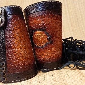 Archery Arm Bracers, Arm Leather Protectors, Arm Bracers, Medieval ...