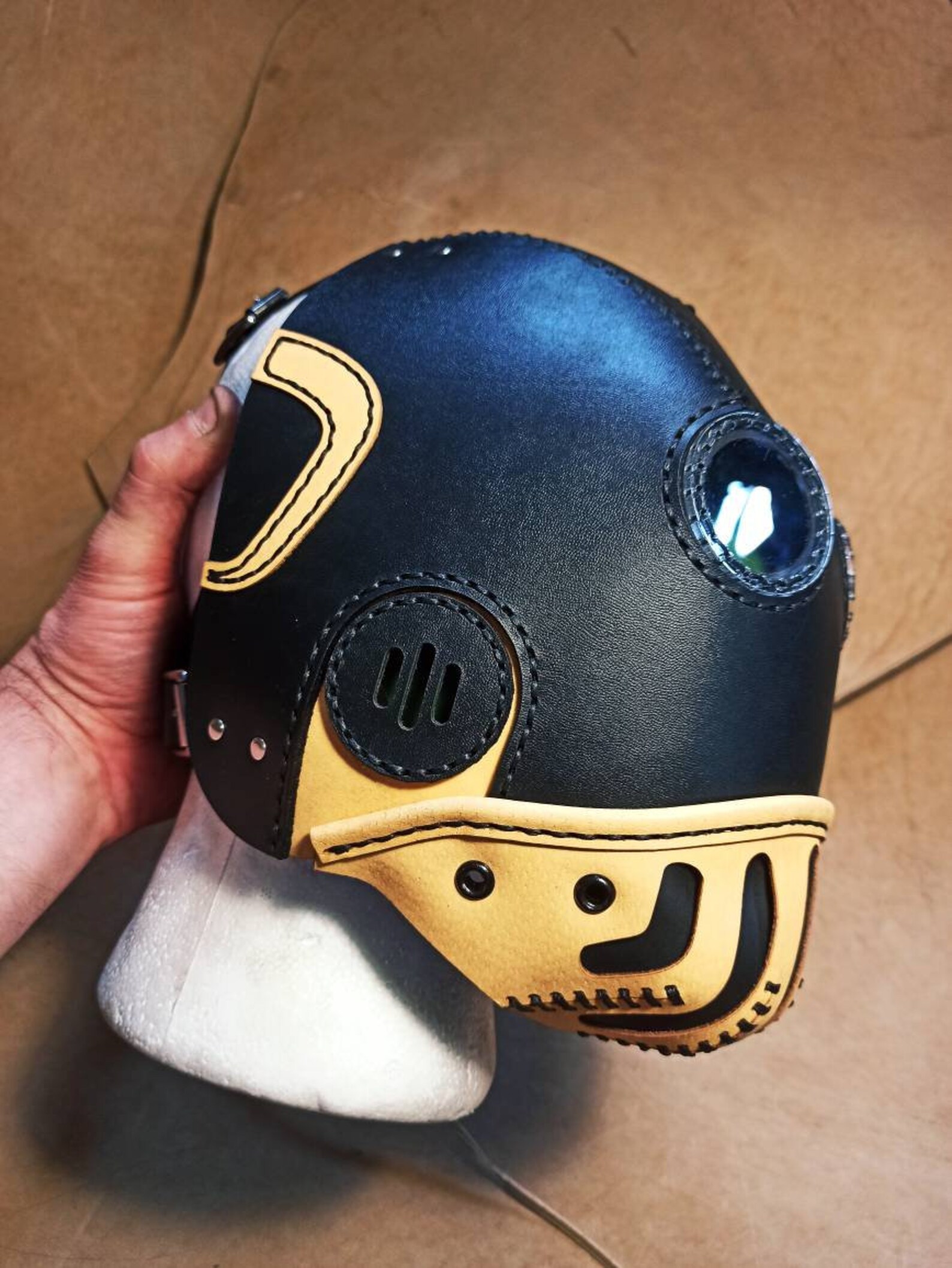 Full Face Leather Mask Biker Mask Dieselpunk Mask Madmax - Etsy UK