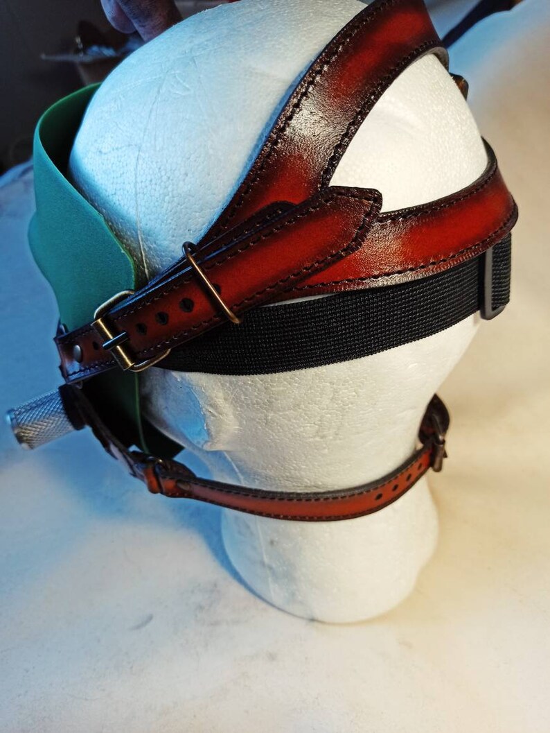 Half Face Motorcycle Leather Mask Biker Mask Leather Mask | Etsy