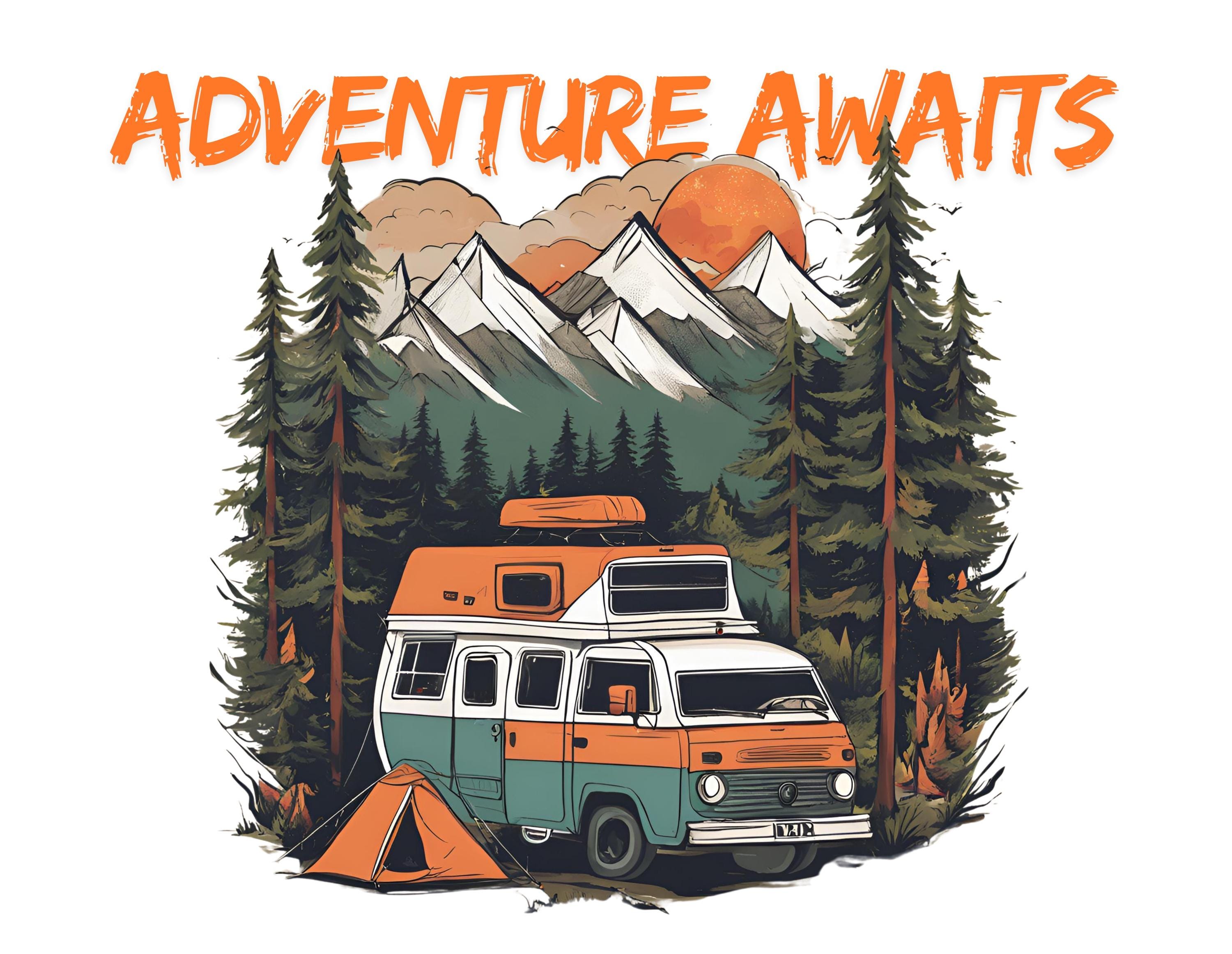 Adventure Awaits PNG Digital Download Design - Etsy