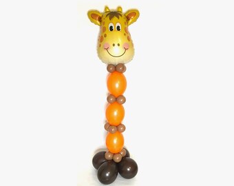 75" Tall Zebra Balloon Column - DIY Balloon Kit - Safari Balloons - Zoo ...