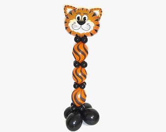 75" Tall Zebra Balloon Column - DIY Balloon Kit - Safari Balloons - Zoo ...