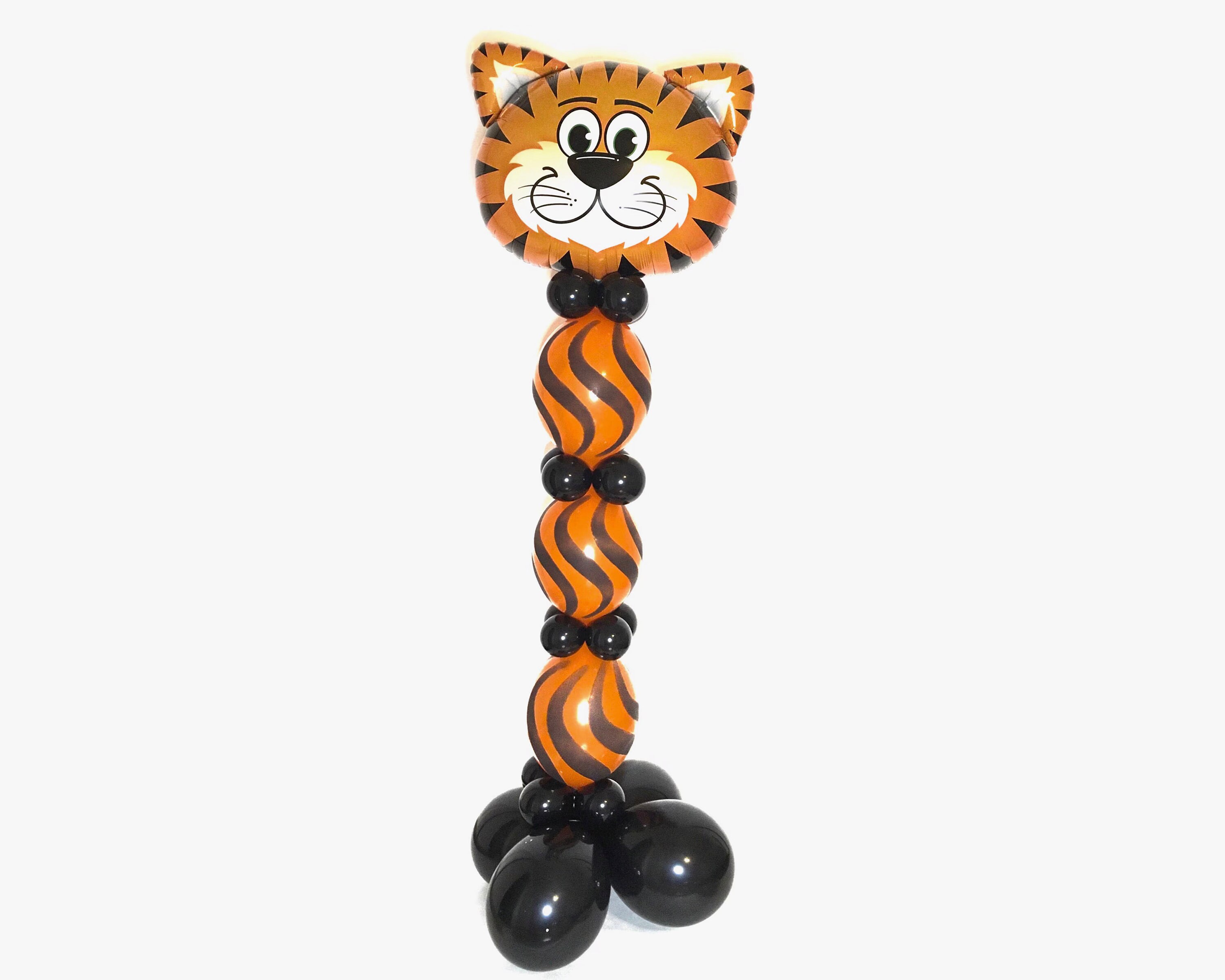 75 Tall Tiger Balloon Column DIY Balloon Kit Animal Balloon Safari ...