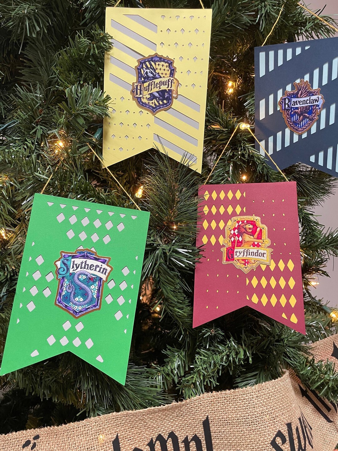 Harry Potter Houses Flags - Etsy