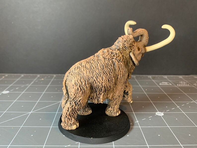 Mammoth With Standard Base Miniature hand Painted Mini for Dungeons and ...
