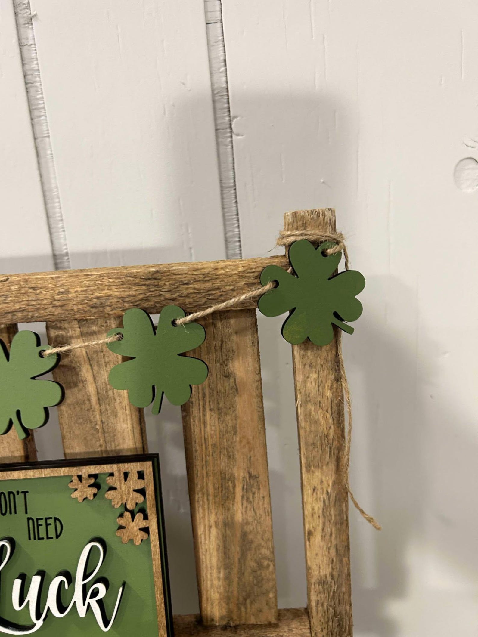 St. Patricks Day/ Shamrock With Gnome/ With Malarkey and Shenanigans ...