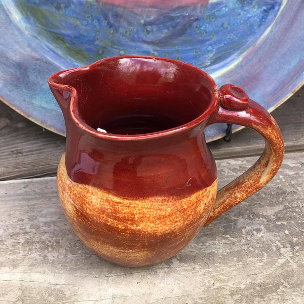 Red Ceramic Pitcher - Etsy
