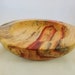 Red Flame Box Elder Spalted Wood Turned Dish / Wide Rimmed Bowl, Wooden ...