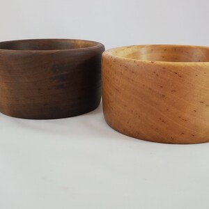 Pair of Red River Birch Woodturned Bowls , Décor, Wooden Accent Bowl ...