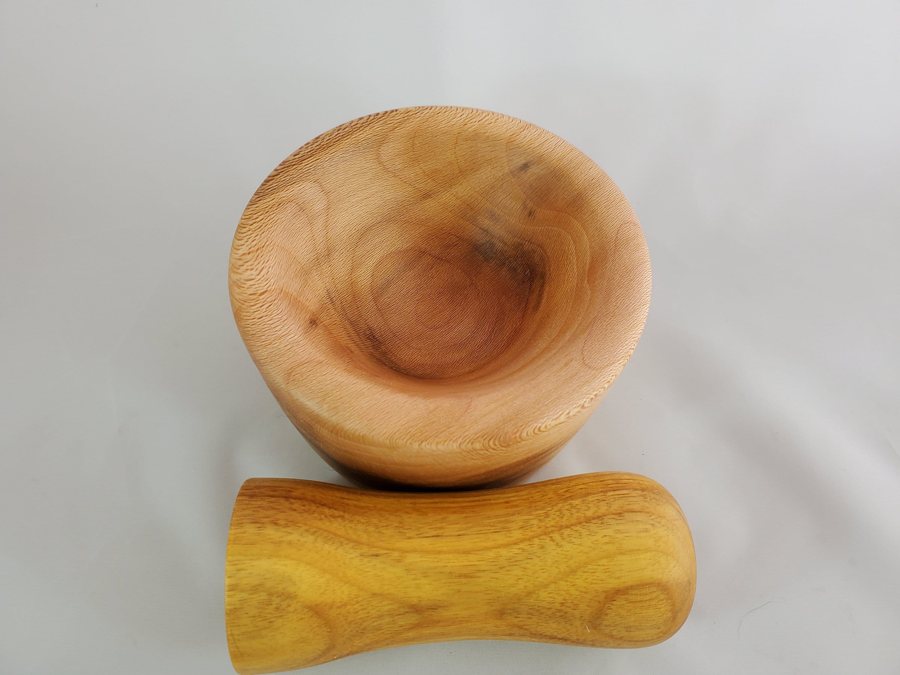 Handcrafted Wooden Mortar and Pestle Sycamore & Canarywood - Etsy