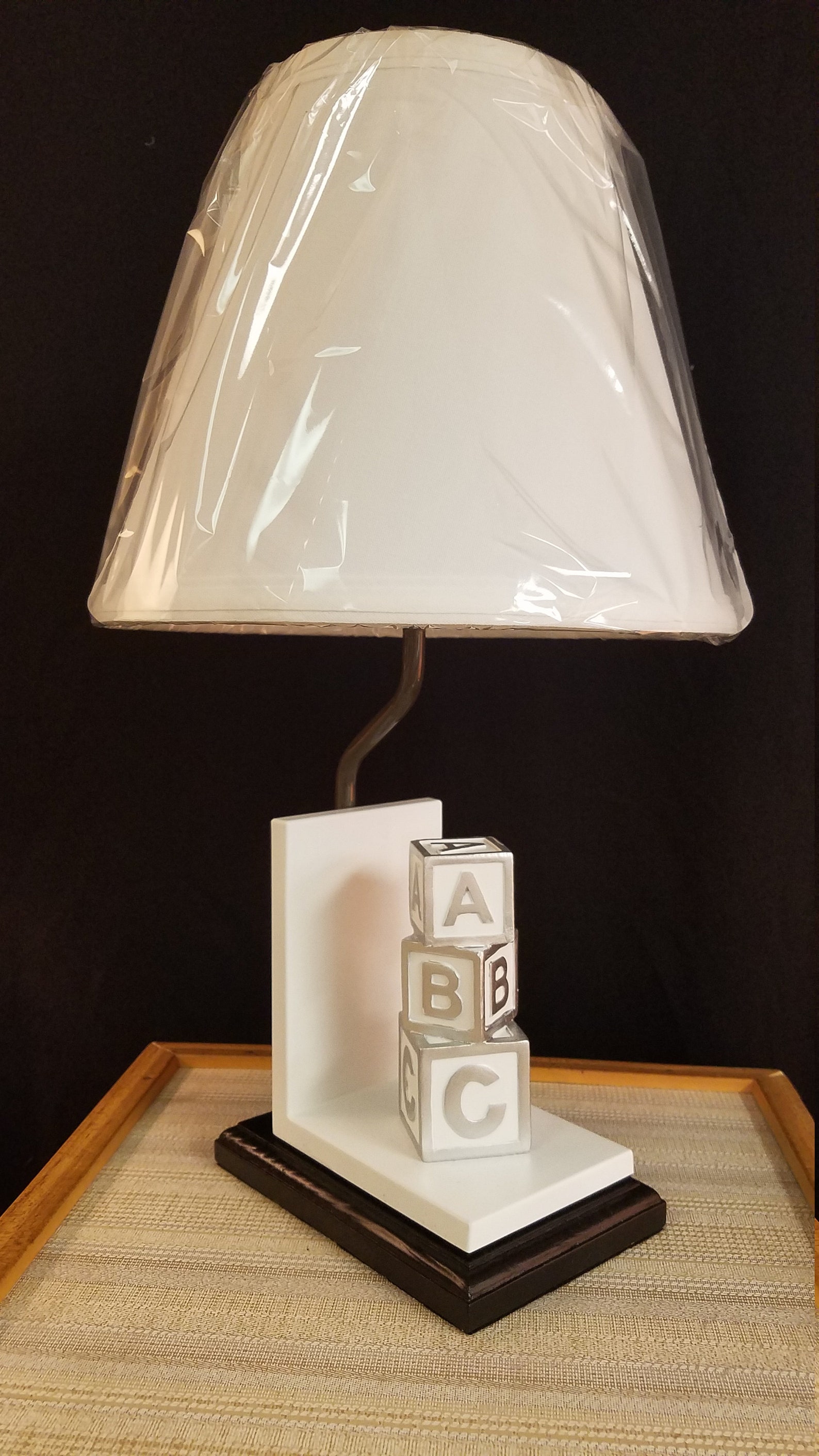 Custom Childrens ABC Block Lamp - Etsy