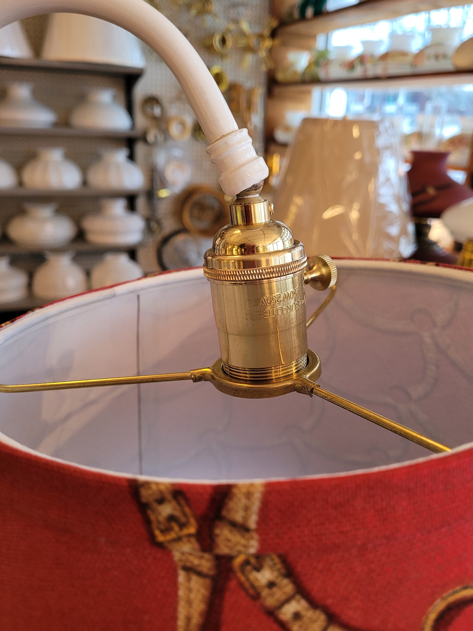 Custom Uno Lampshade From YOUR Material With Traditional Uno Fitter for ...