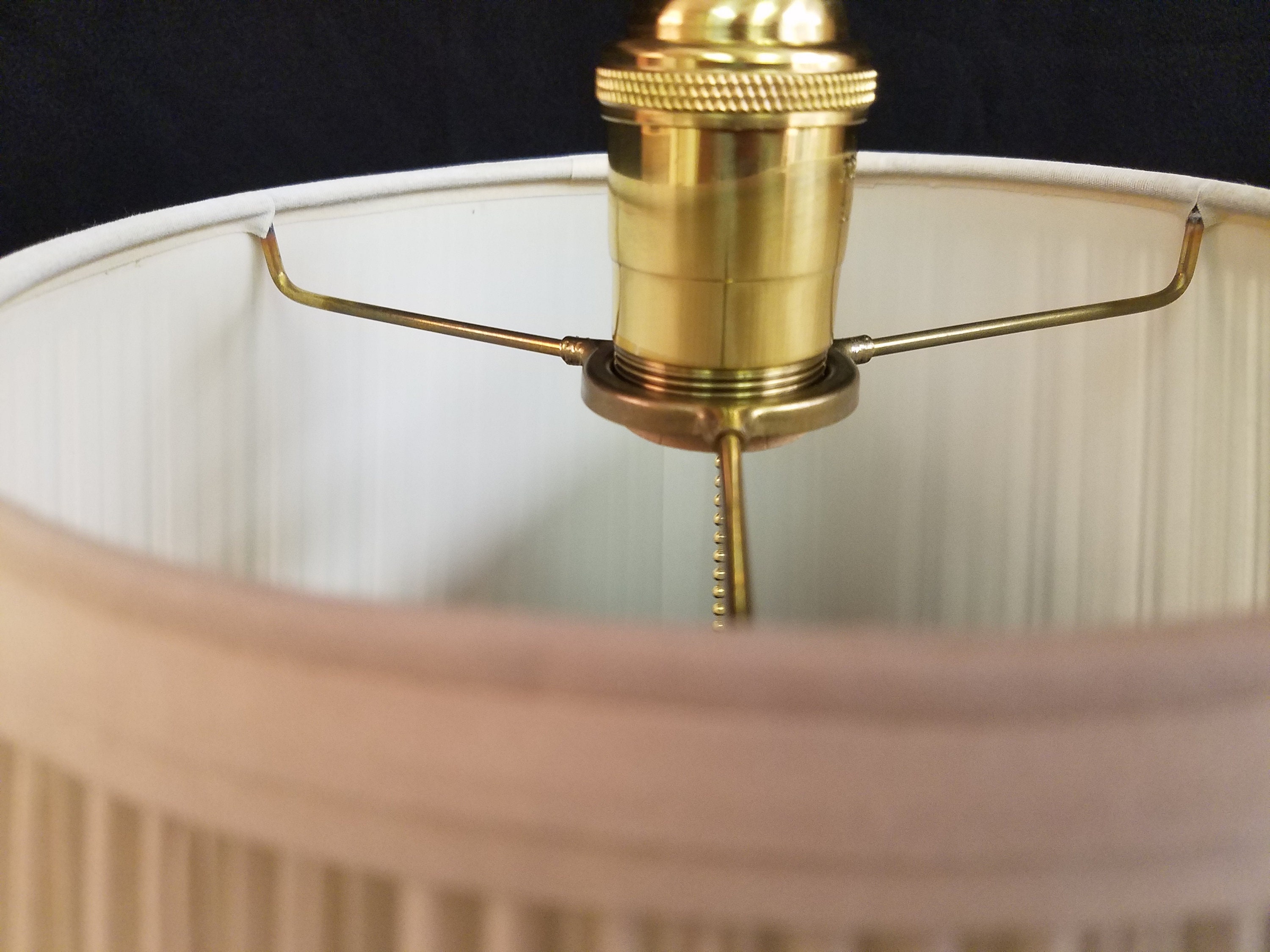 Linen Mushroom Pleated Uno Fitter Lampshade for Bridge Lamp - Etsy
