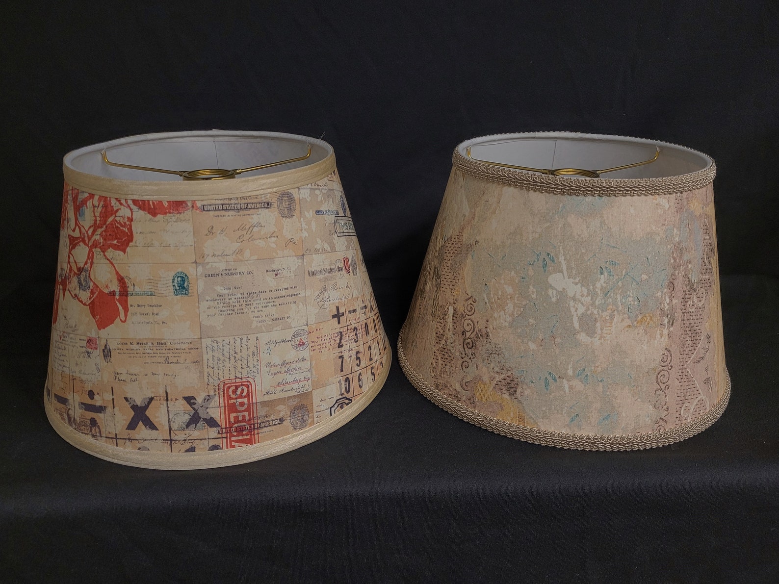 Custom Uno Lampshade From YOUR Material With Traditional Uno Fitter for ...
