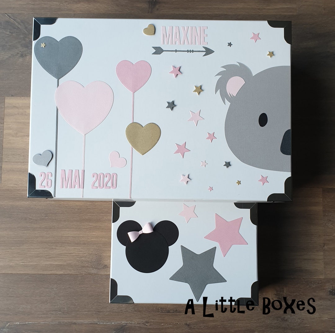 Koala and Heart Theme Birth Memory Box - Etsy