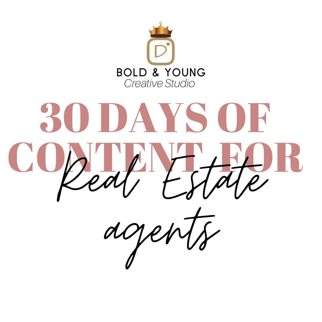 Content Ideas for Realtors | Content Calendar | Real Estate Content - Etsy