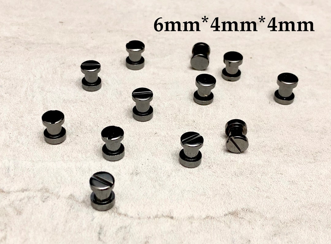 High Quality Gunmetal Color Screw Rivets Binding Chicago Rivets Sets of ...