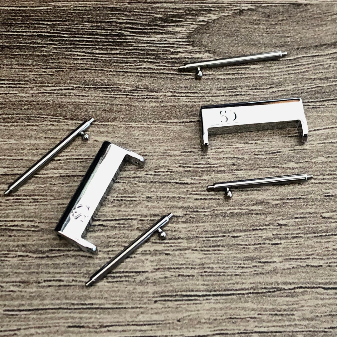 20mm Silver Watch Band Adapters: Compatible With Galaxy Watch (set of 2 ...