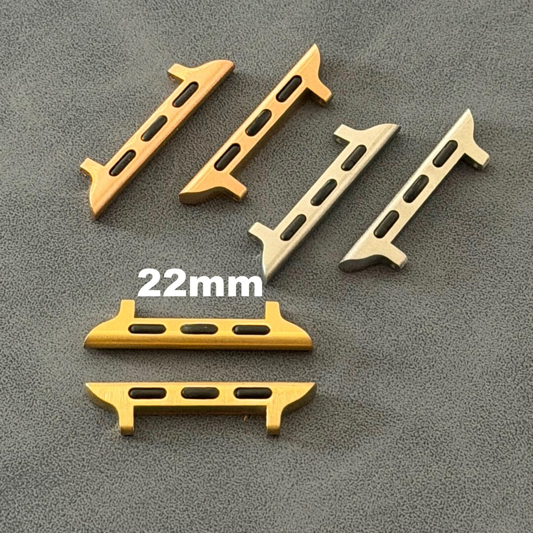 Apple Watch Connectors for 22mm Bands, Stainless Steel, Set of 2 ...