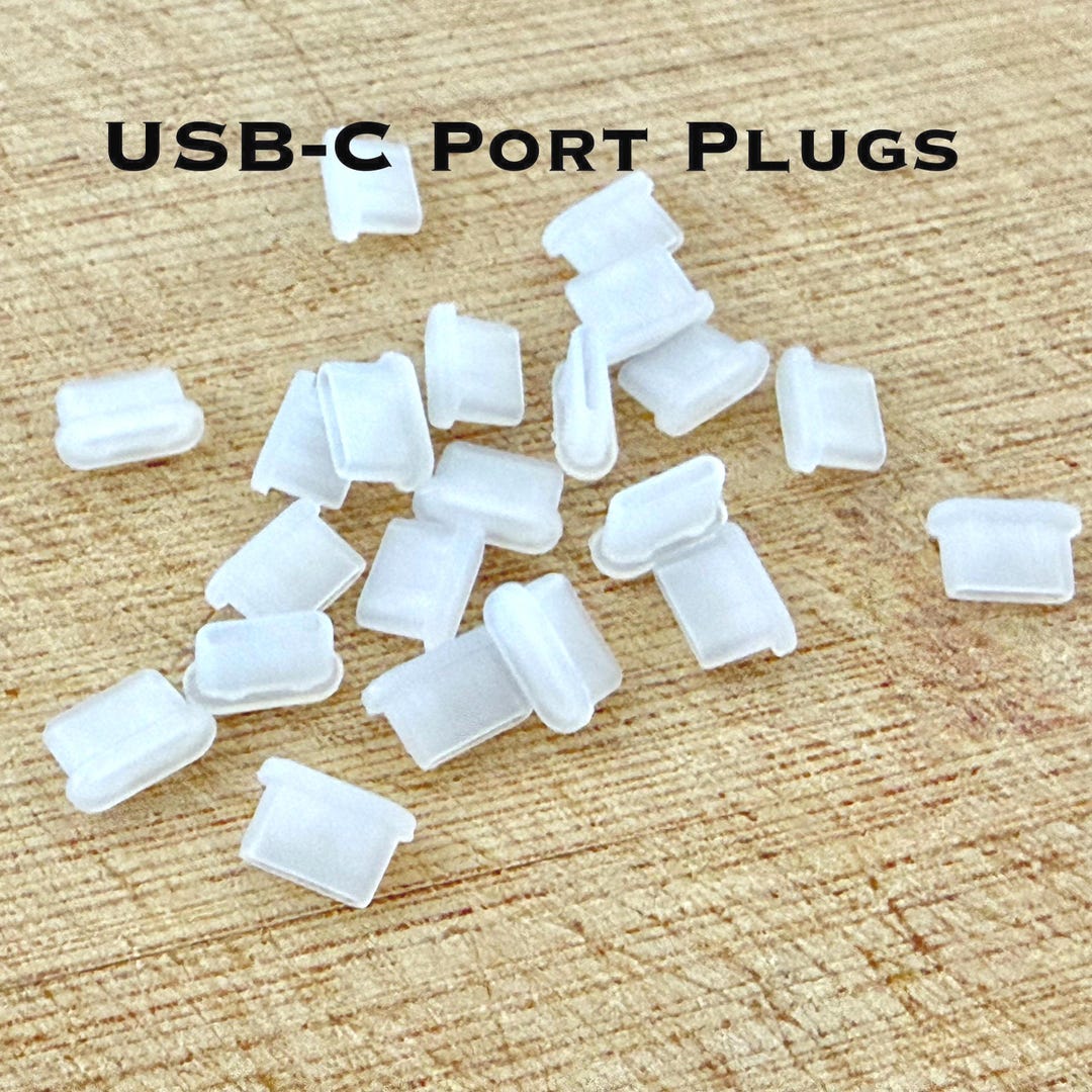 Clear Silicone USB-C Dust Plugs, USB C Charging Port Protector Caps - Etsy
