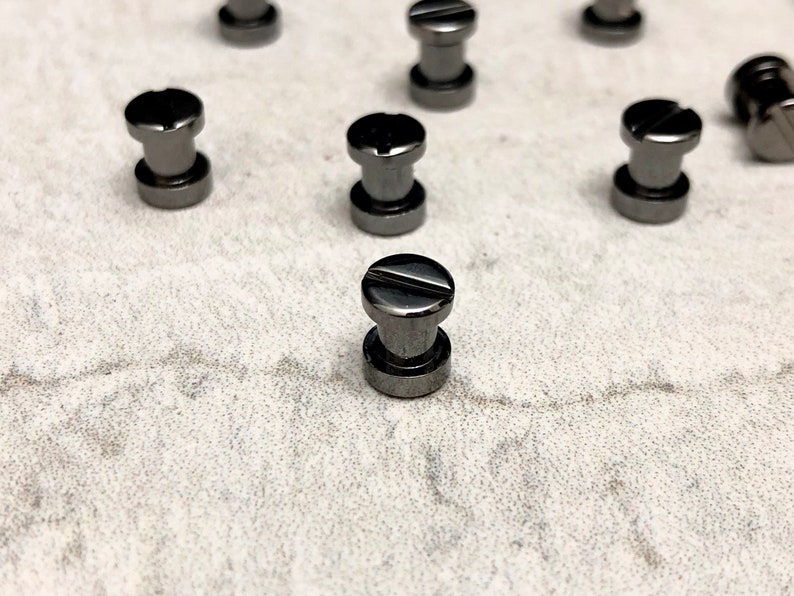 High Quality Gunmetal Color Screw Rivets Binding Chicago | Etsy